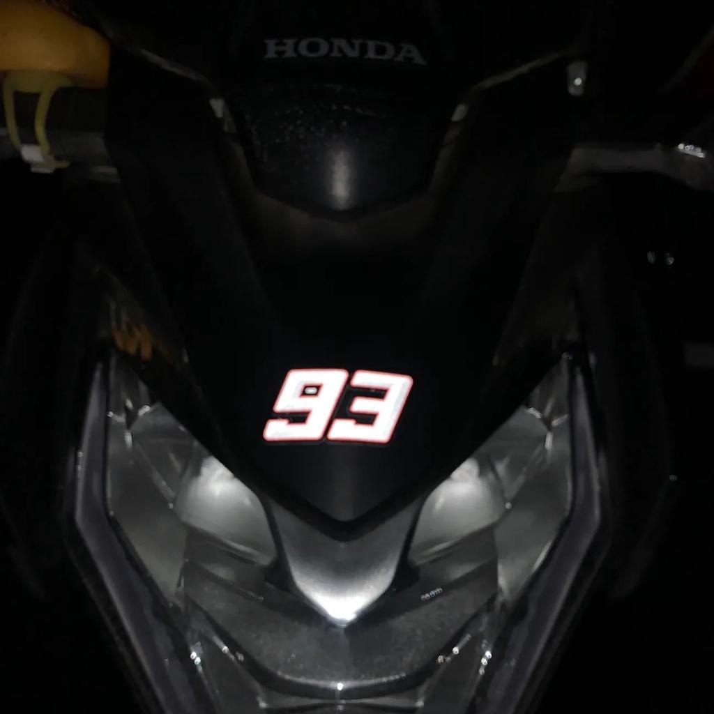 1 Pcs letter sticker for motorcycle Reflective Number DIY Sticker Laser ...
