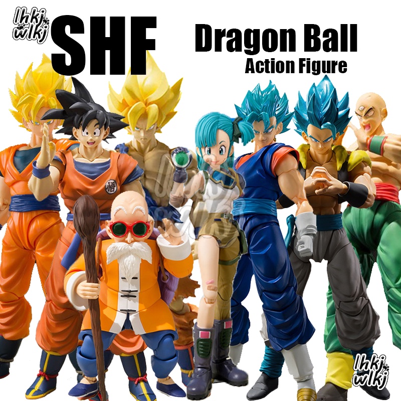 Action Figure SHF Dragon Ball Goku Super Saiyan Gogeta Master Roshi ...