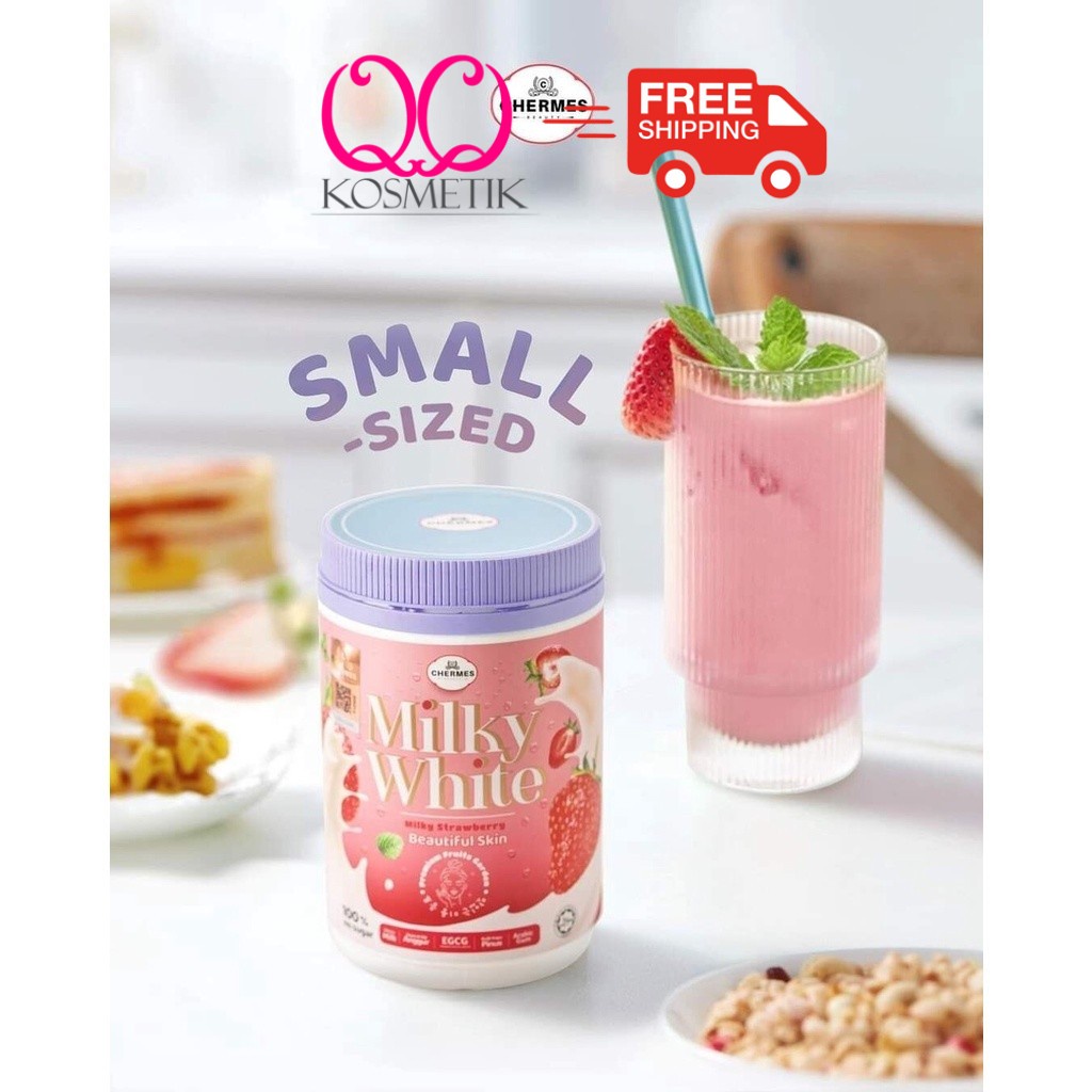 CHERMES Milky White Travel Pek 18s (Purple) Susu Putih Strawberi ...