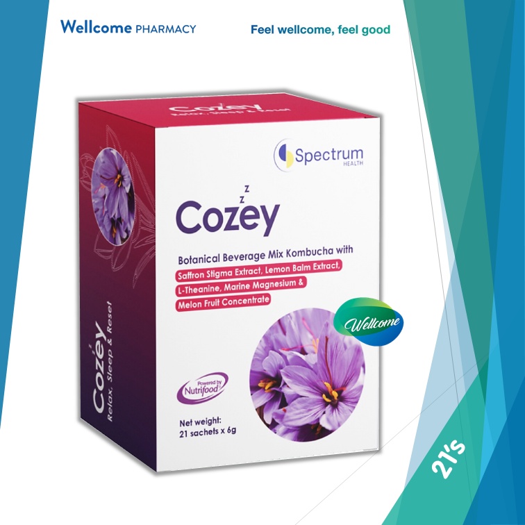 Spectrum Health Cozey Mix Kombucha Powder with Saffron Stigma Sachets ...