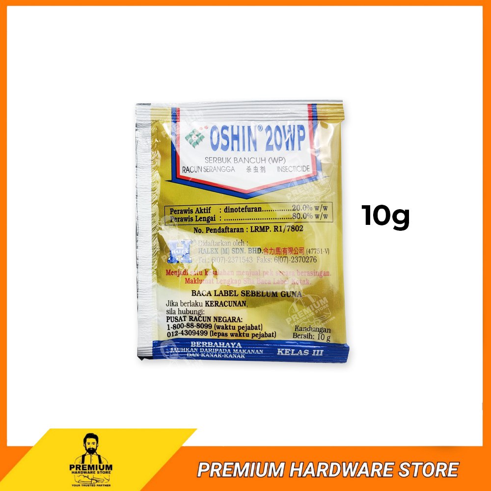 HALEX Oshin 20WP 10G Dinotefuran 20% Racun Serangga Ulat Pelombong Daun ...