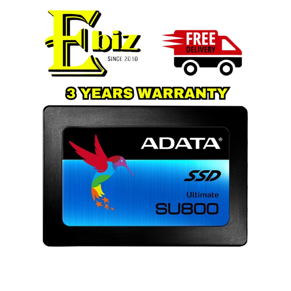 ADATA SU800 2.5" 256GB | 512GB | 1TB | 2TB SATA 3D TLC SOLID STATE DRIVE SSD | Shopee Malaysia