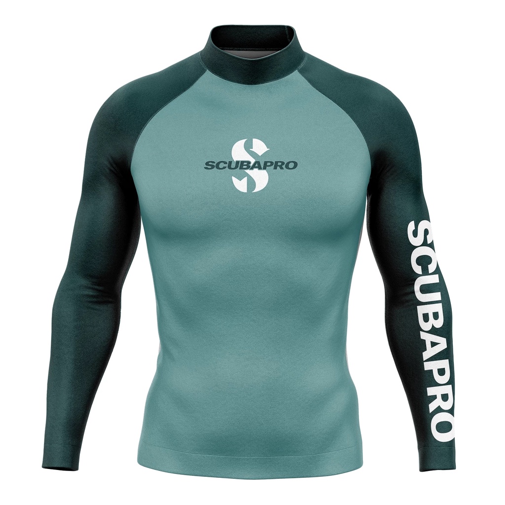 SCUBAPRO Men UV Protection Long Sleeve Surfing T-Shirt Swimsuit Beach ...