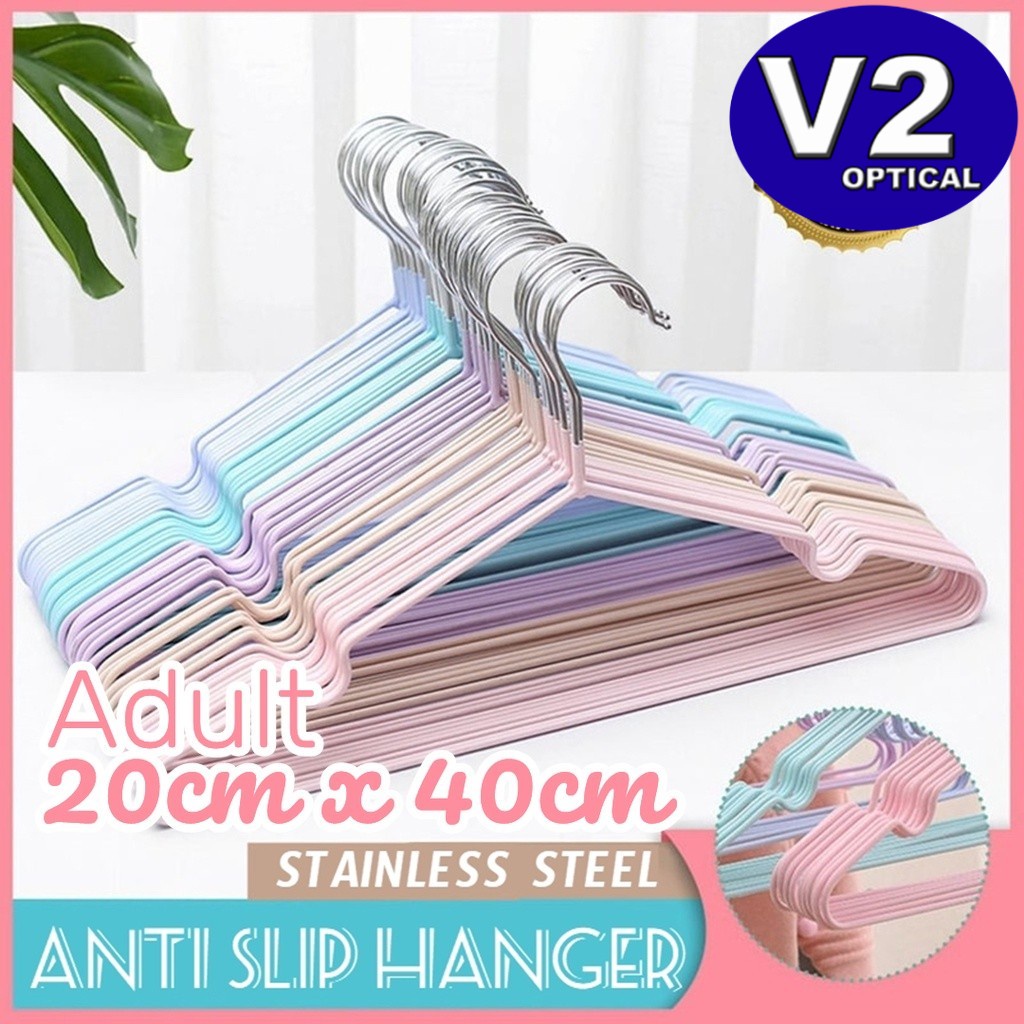 (1 PC) Hanger Premium 20cmx40cm Adult Stainless Steel Anti Slip ...