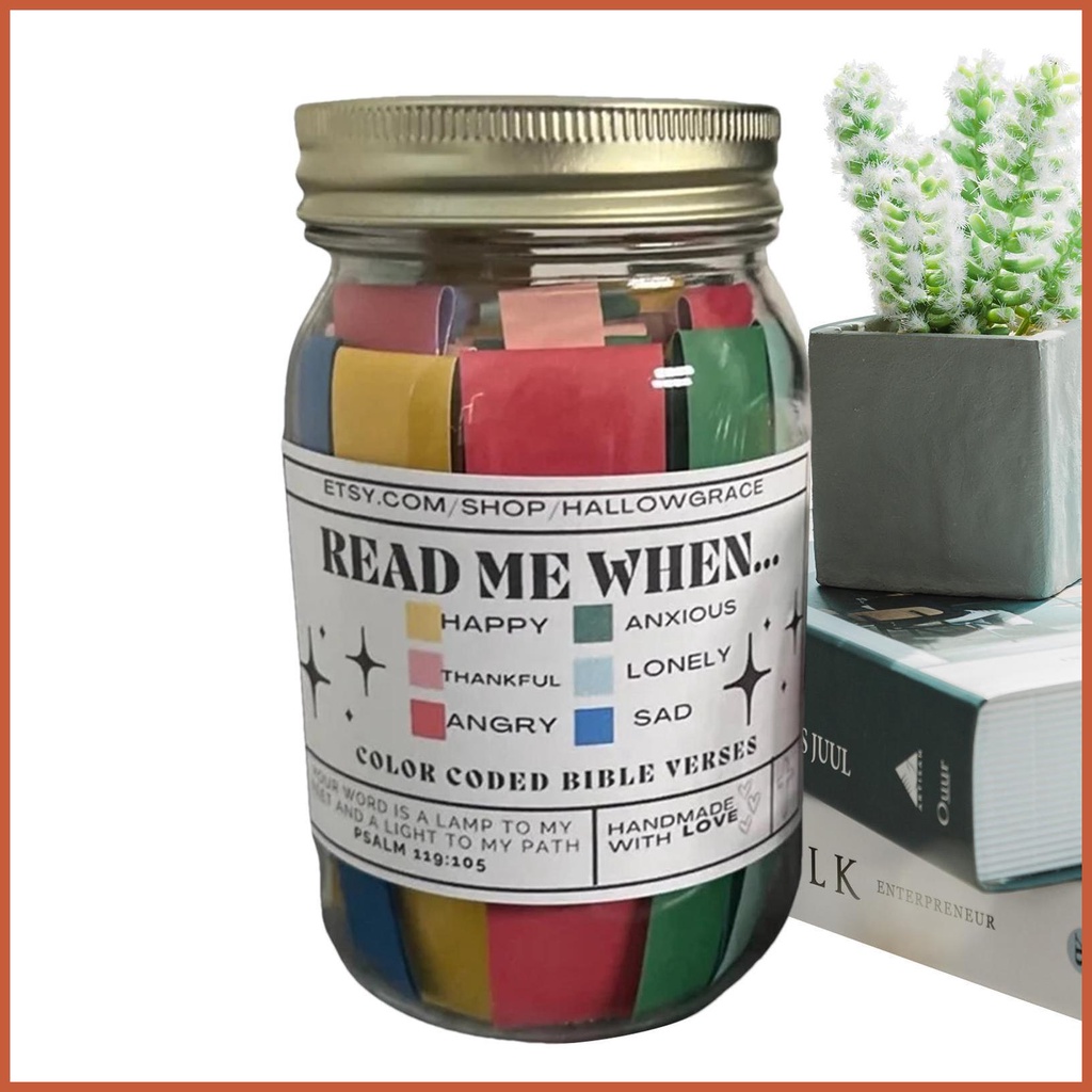 Affirmation Jar 67 Color Codes Message in a Bottle Handmade Portable ...