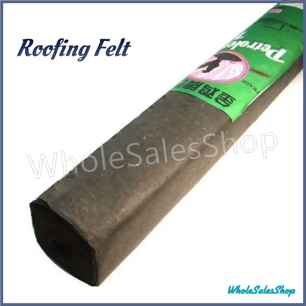 [1 Roll] Petroleum Asphalt Roofing Felt Waterproof House Black Roofing ...