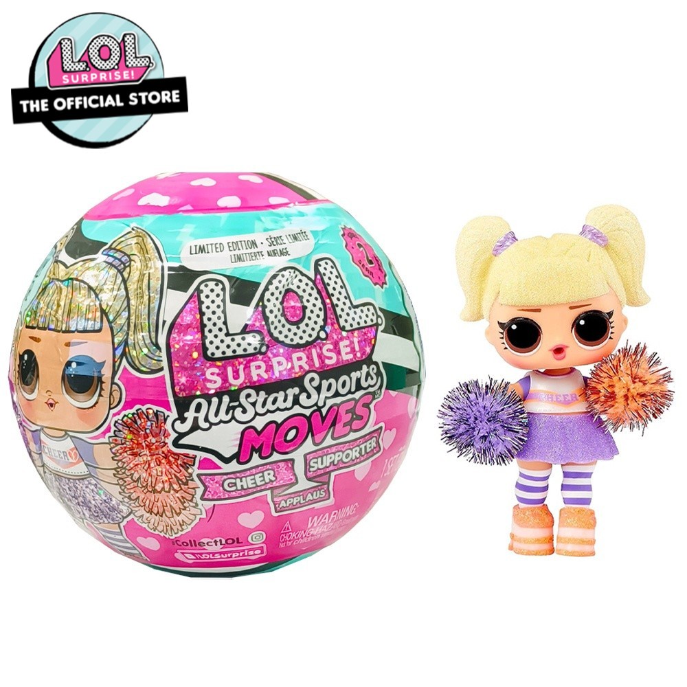 LOL Surprise All-Star Sports Moves Cheer Surprise Doll with Accessories ...