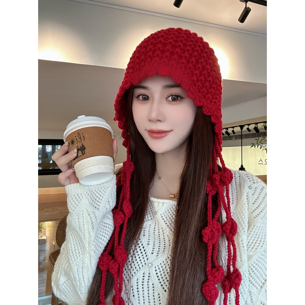 Japanese Woolen Hat Women Autumn Winter Lei Feng Hat Korean Version ...