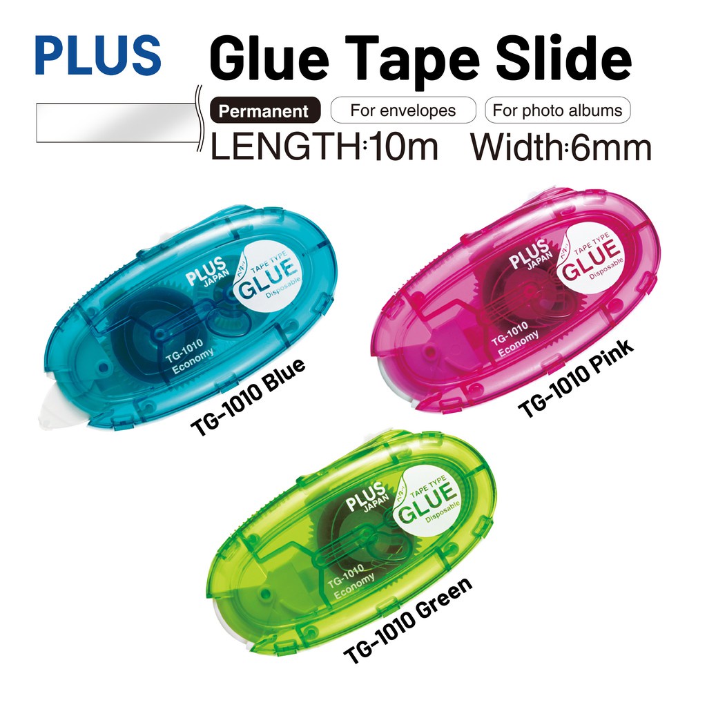 【PLUS】Norino Slide Permanent Glue Tape TG 1010 | Shopee Malaysia