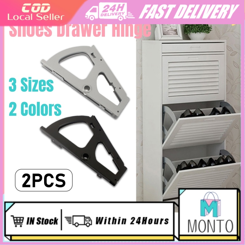 2Pcs Shoe Cabinet Hinges Steel 304 Shoe Rack Shelf Flip Rack Hardware ...