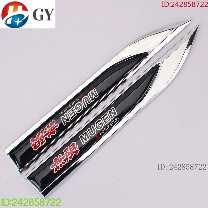 Honda Unlimited mugen Modified Car Sticker Metal Car Sticker Universal ...