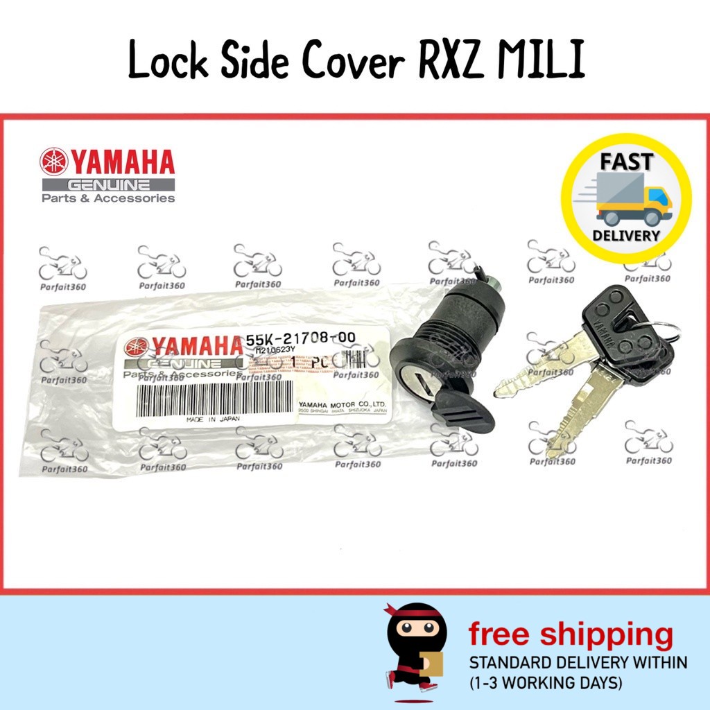 55K-21708 RXZ MILI Lock Key Set Side Cover / Kunci Lock Cover Tepi Sisi ...
