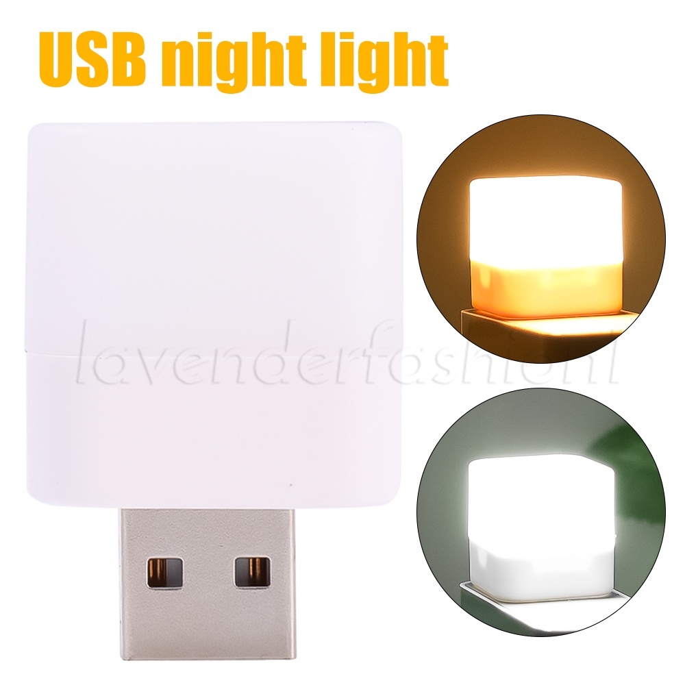 Mini Night Light Computer Mobile Power/ LED Eye Protection Square ...