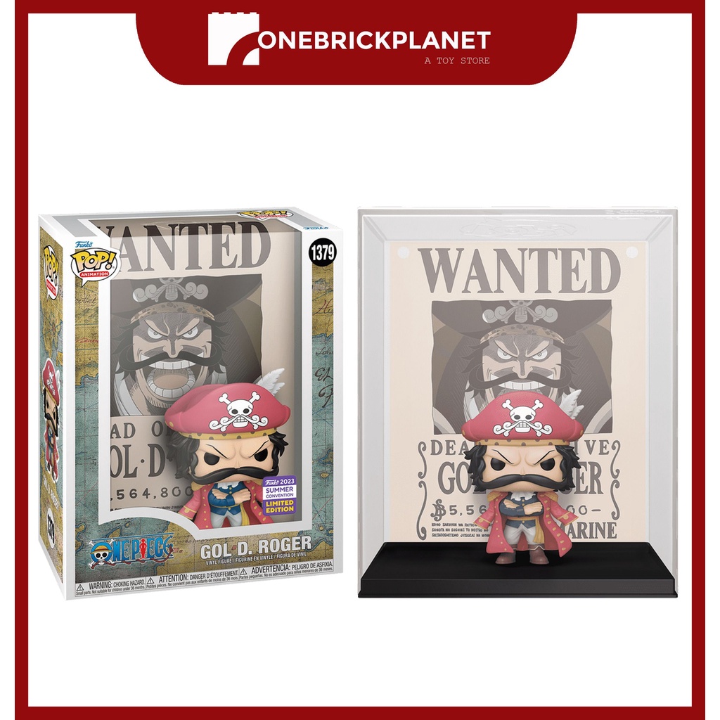 Funko Pop! Animation One Piece: Wanted Poster Gol D. Roger (1379 ...