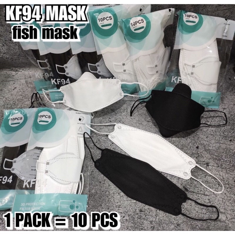 PUTIH HITAM ️JOERAGAN Lapak ️ KF94 Black And White Mask The Best ...