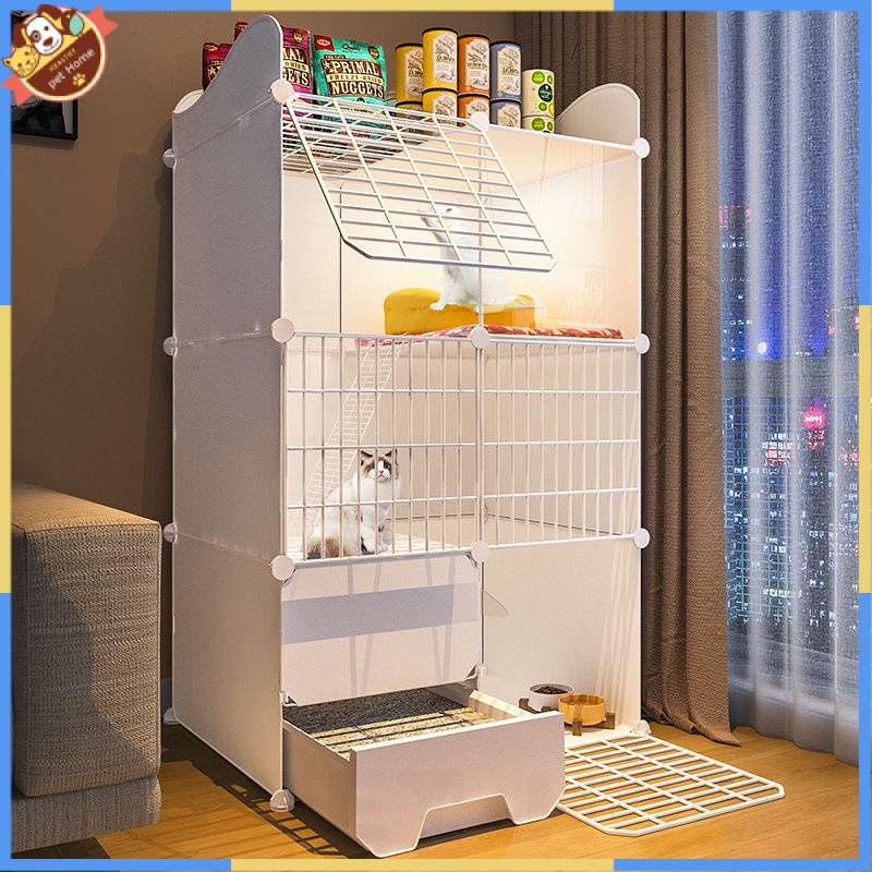 Cat Villa Cat Cage Drawer Type Cat Litter Box Household Indoor Cat Cage ...
