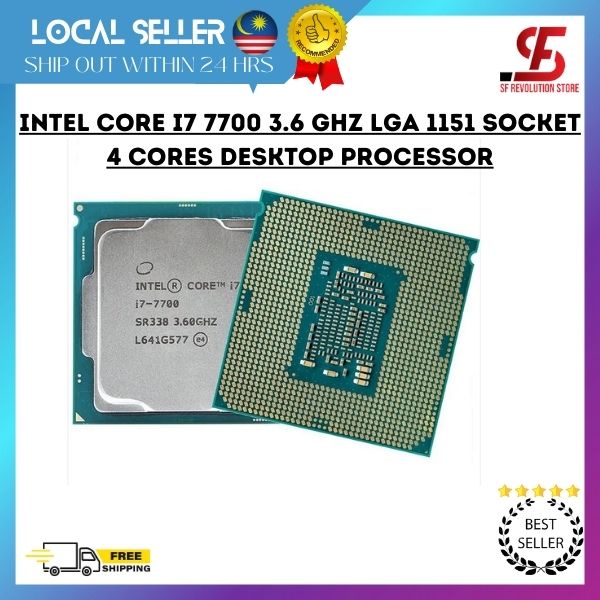Intel Core i7 7700 3.6 GHz LGA 1151 Socket 4 Cores Desktop Processor | Shopee Malaysia