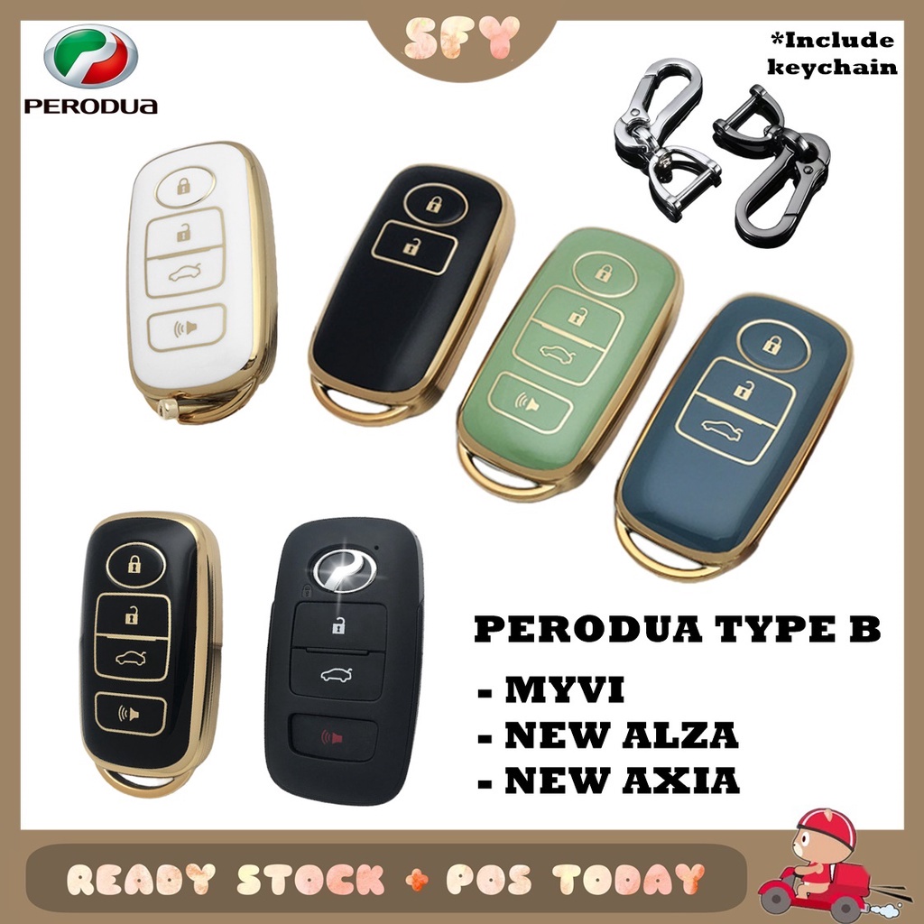 Perodua Ativa Myvi Alza Veloz 2022 Car TPU Key Cover Case Casing Sarung ...