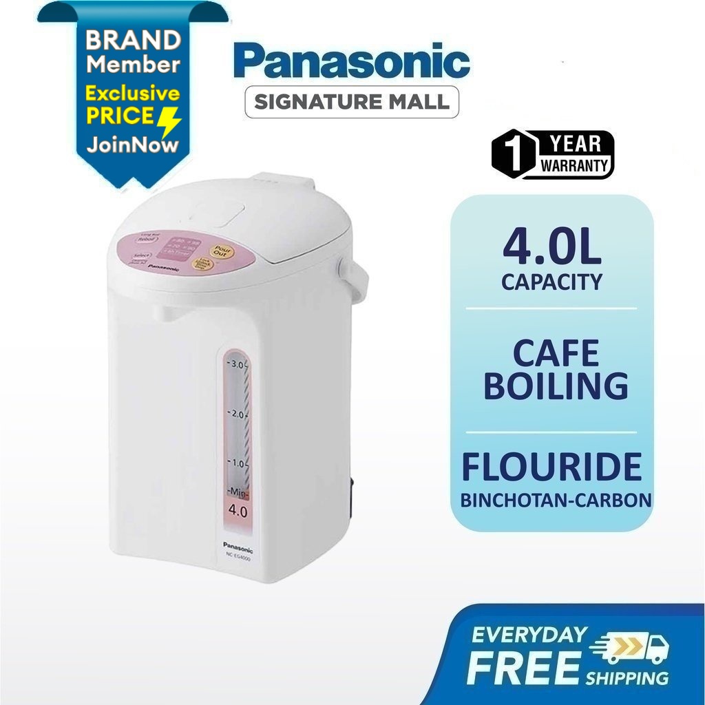PANASONIC NC-EG4000 Thermo Pot Flask 4.0L NC-EG4000PSK 6 Hours Keep ...