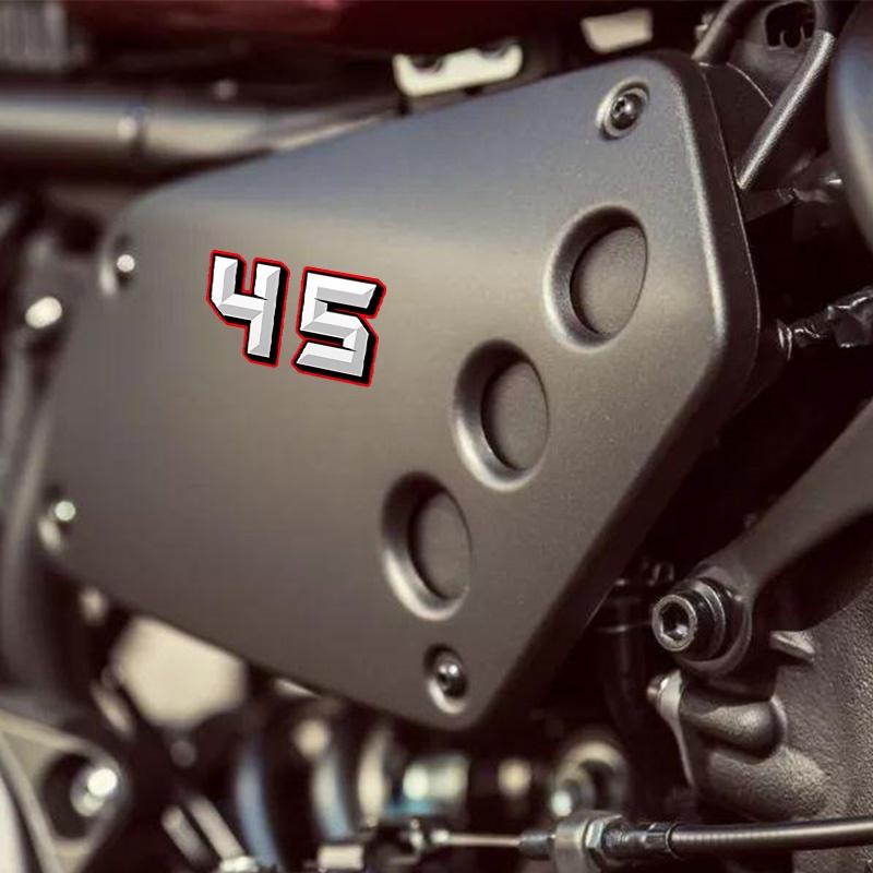 1 Pcs letter sticker for motorcycle Reflective Number DIY Sticker Laser ...
