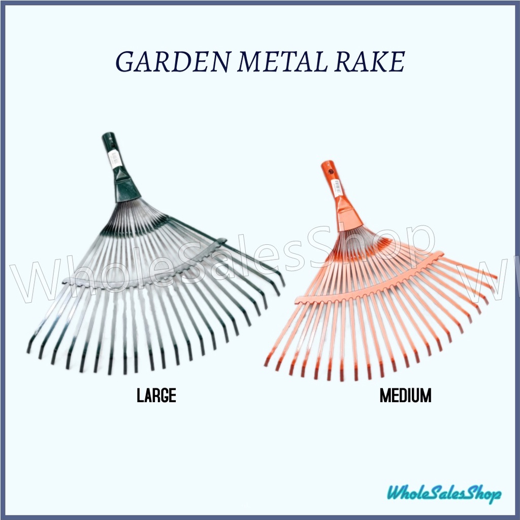 🔥HIGH QUALITY🔥GARDEN RAKE HEAD ONLY LEAF RAKE METAL LAWN RAKE PENYAKAR ...