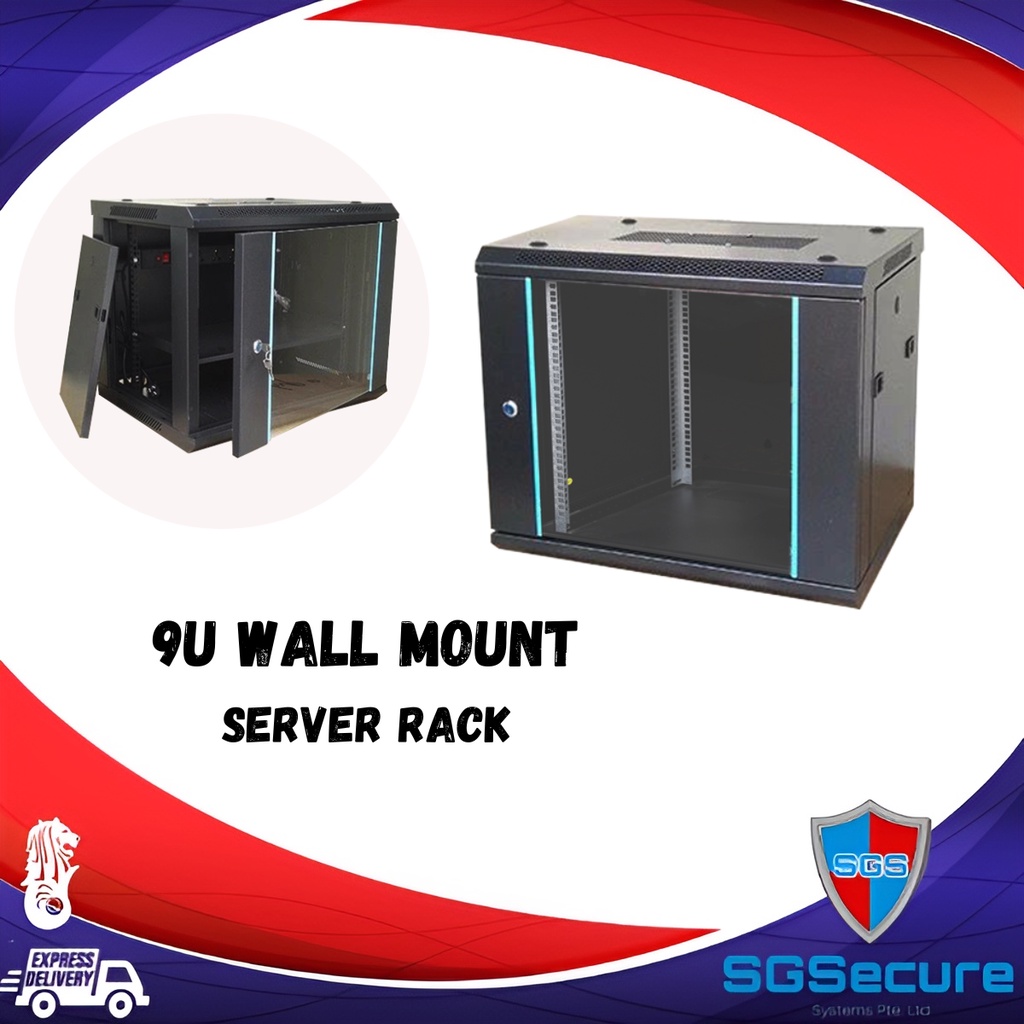 Assembled 9U Wall-Mounted Data Rack: Efficient Network Cabinet Solution ...
