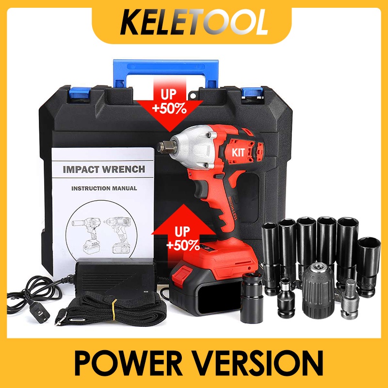 keletool cordless impact wrench high torque hangbing Electric drill ...