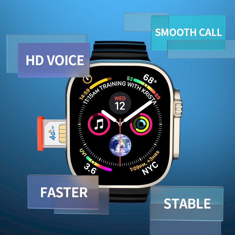 【SIM card】GS29 smart watch with sim slot and wifi 4G Net 64G Rom ...