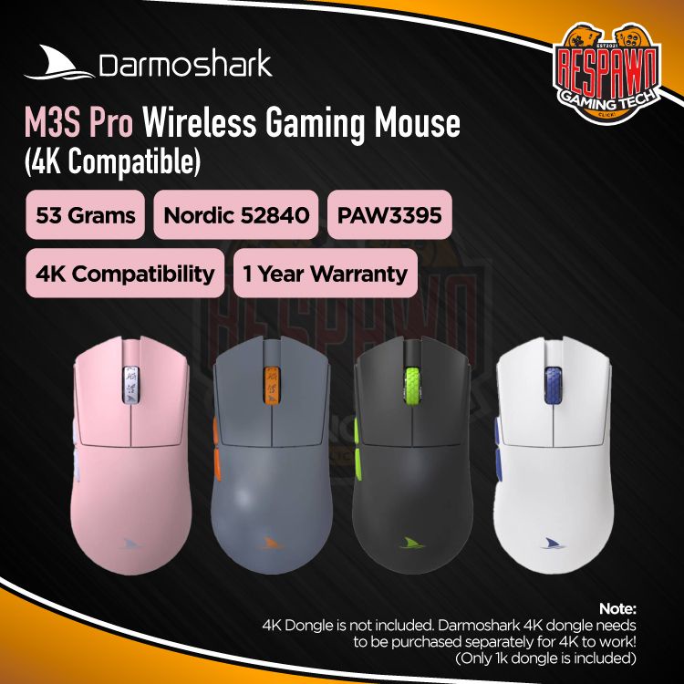 Darmoshark M3S Pro 4K Compatible Wireless Gaming Mouse | Shopee Malaysia