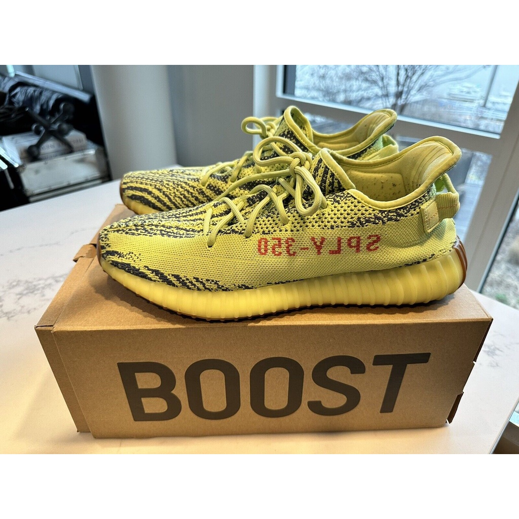 Yeezy Boost 350 V2 'Semi Frozen Yellow' B37572 | Shopee Malaysia