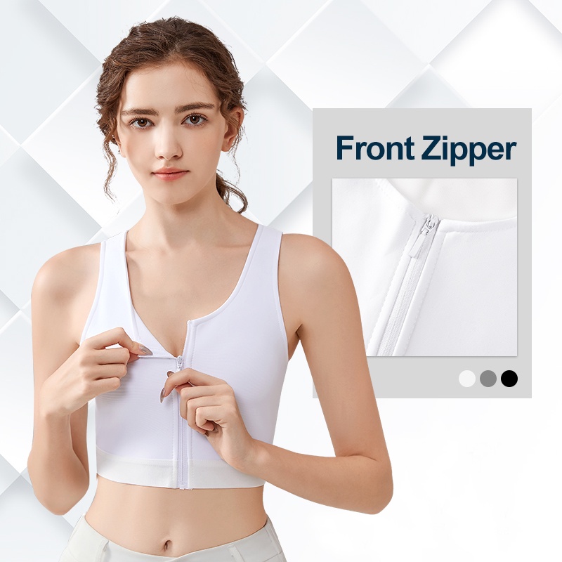 Front Zipper Chest Binder Baju Melayu Budak Breathable Super Flat Plus