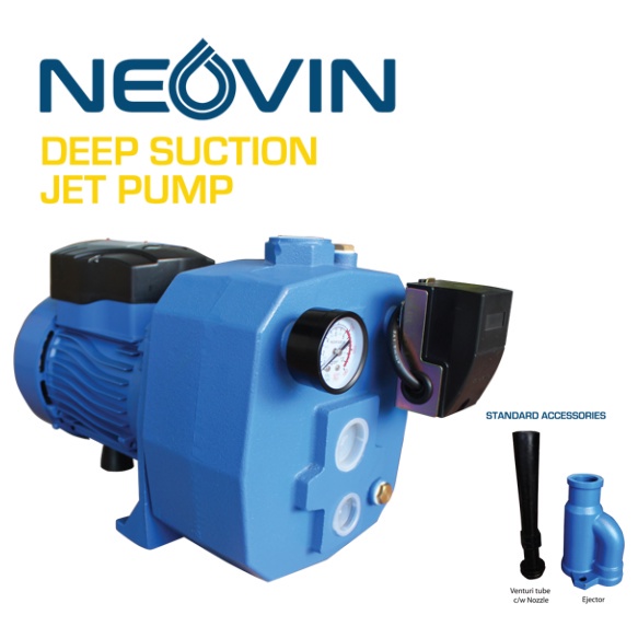 NEOVIN 240V DEEP SUCTION JET PUMP 1.50kW - SPC-JDW150 | MAX 35M ...
