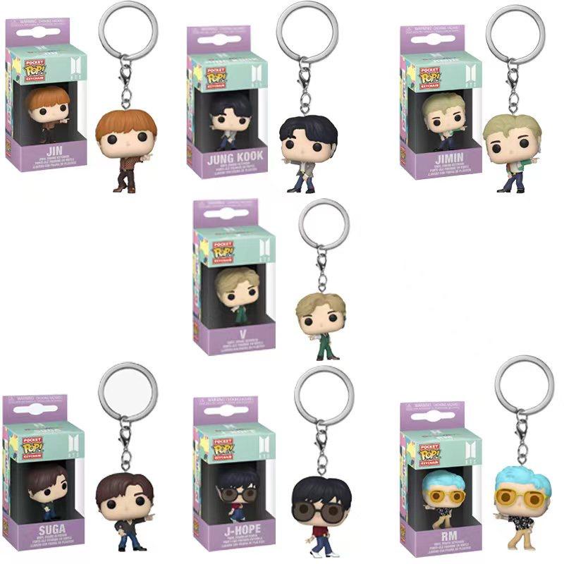 BTS BT21 Tinytan Bangtan OT7 Kpop Merch Funko Pop Figurine Keychain | Shopee Malaysia