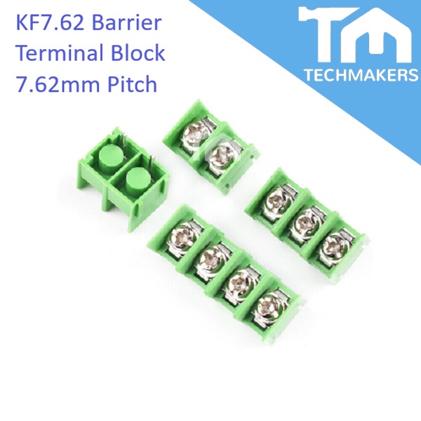 KF7.62 Barrier Terminal Block 300V/20A 2P/3P/4P 7.62mm Stitchable PCB Terminal Connector ...
