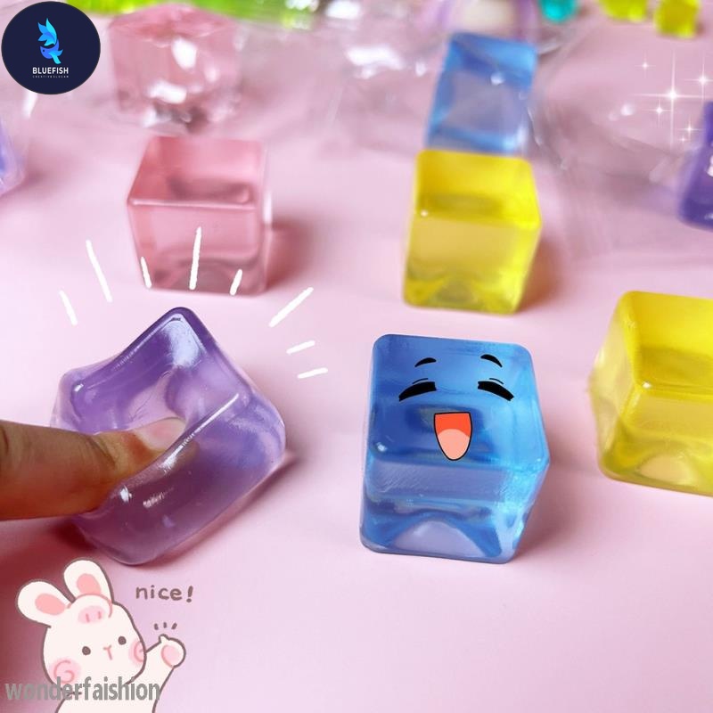 BF NEW Fidget Toy Mini Squishy Toys Mochi Ice Block Stress Ball Toy ...