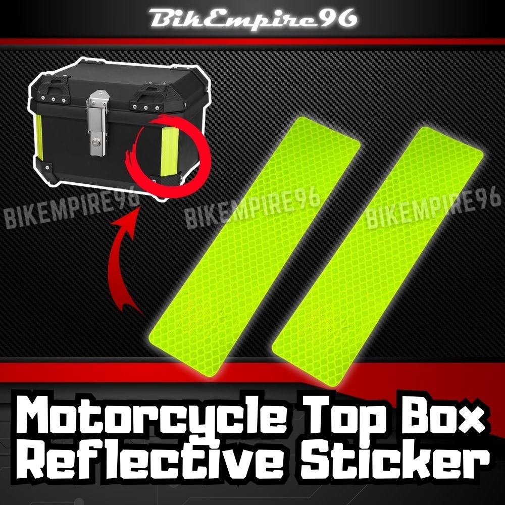 Motorcycle Top Box Reflective Sticker 1pairs | Shopee Malaysia