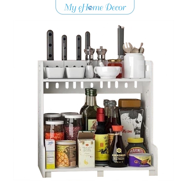 Kitchen rack knife rack seasoning sauce bottle storage rack tabletop ...