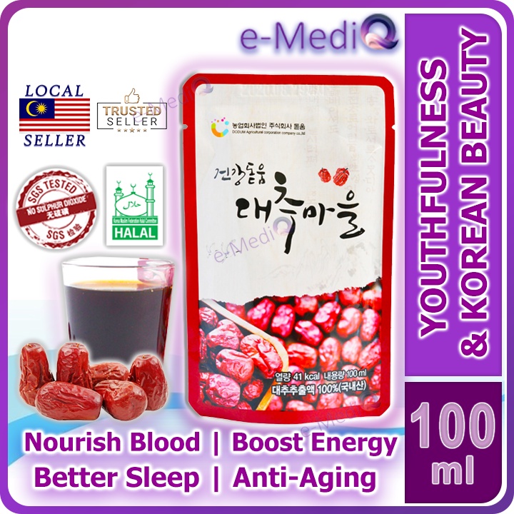 Dodum Korean Jujube Red Dates Essence Extract 100ml Pure Premium ...