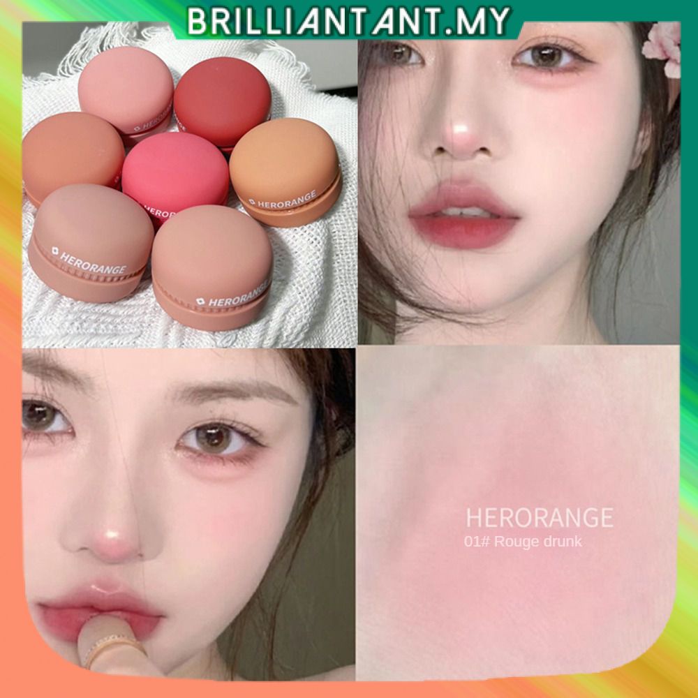 Herorange Moisturizing Monochrome Blush Cream Lasting Color Natural ...