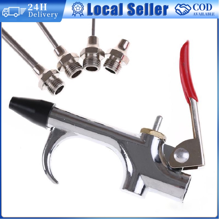 5Pcs Air Compressor Blow Kit Kompresor Compressor Angin Blower Gun Tool ...