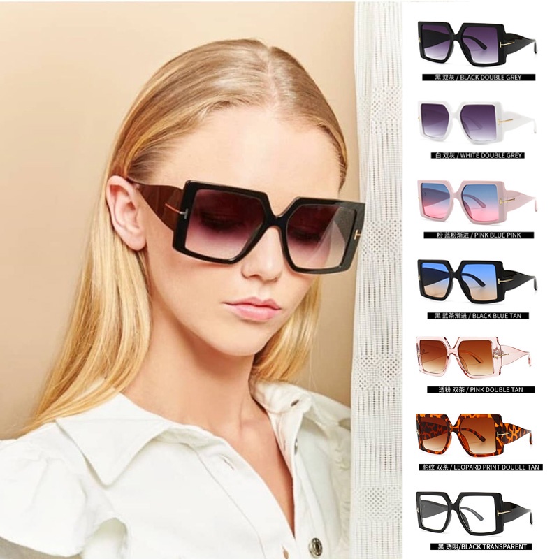 Modern retro large frame sunglasses from Europe and America, punk ...