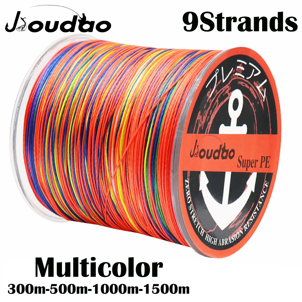 Tali Pancing Braided Fishing Line Jioudao Fishing Line W9 300M 500M ...