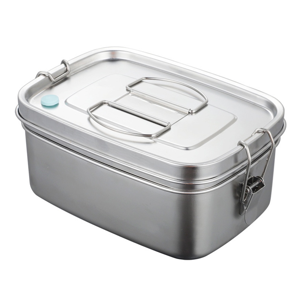 Large Capacity Dinnerware Stainless Steel School Office Food Storage ...