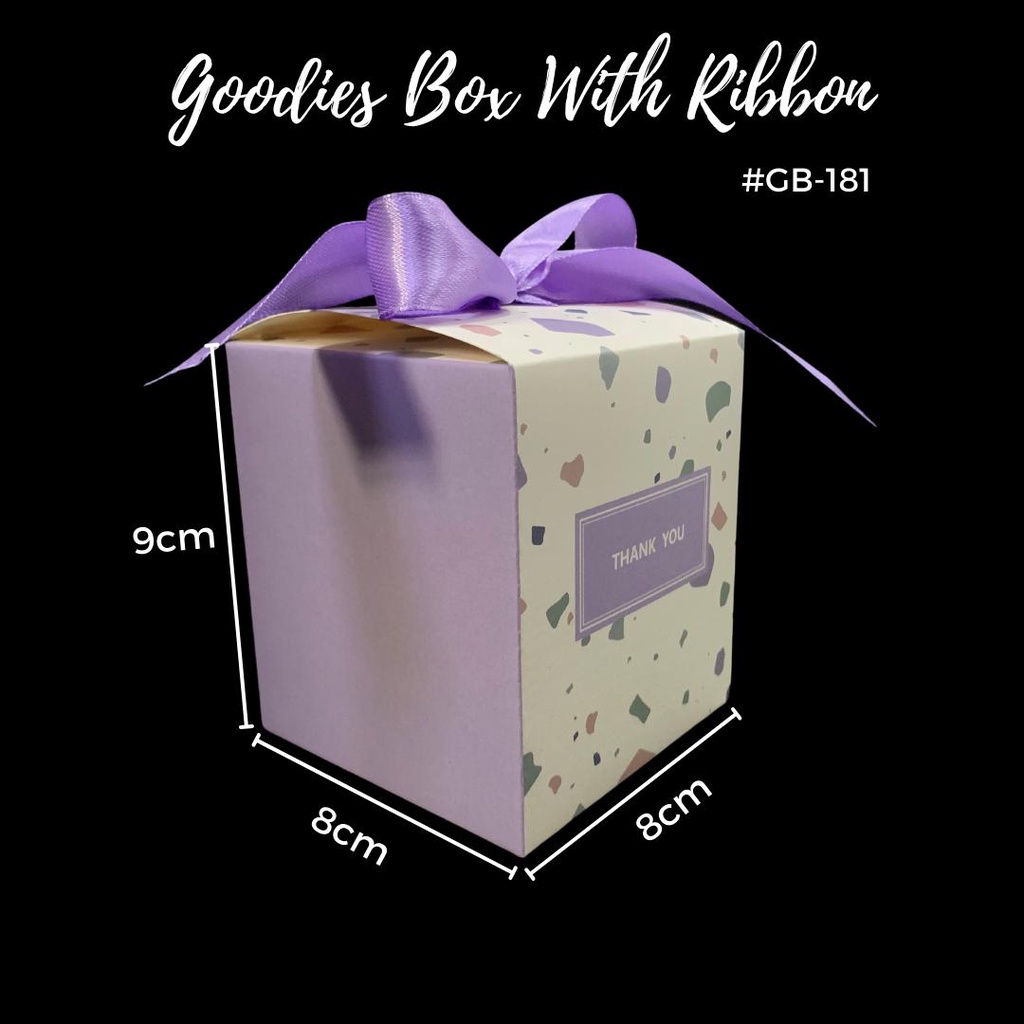 DG181 : 100pcs Doorgift Box | Goodies Box With Ribbon | Kotak Goodies ...