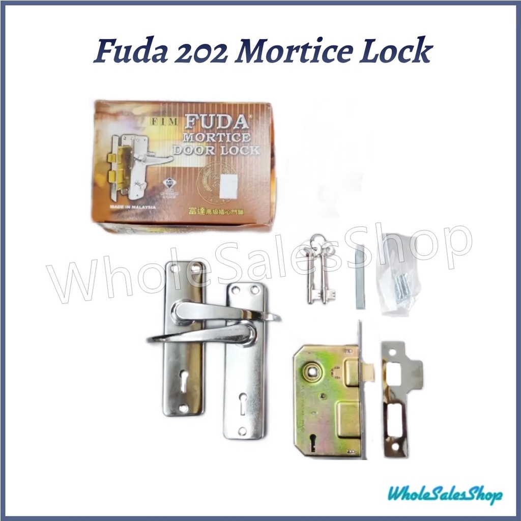 [Brown] Fuda 202 Mortice Lock 2-Level Mortise Grill Door / 2 Lever ...