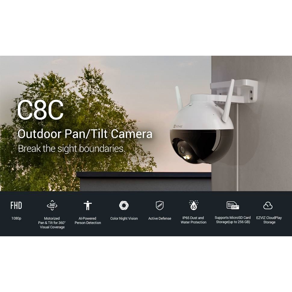 HIKVISION EZVIZ WIFI CAMERA CCTV CS-C8C IP Camera 1080P Full HD C8C ...