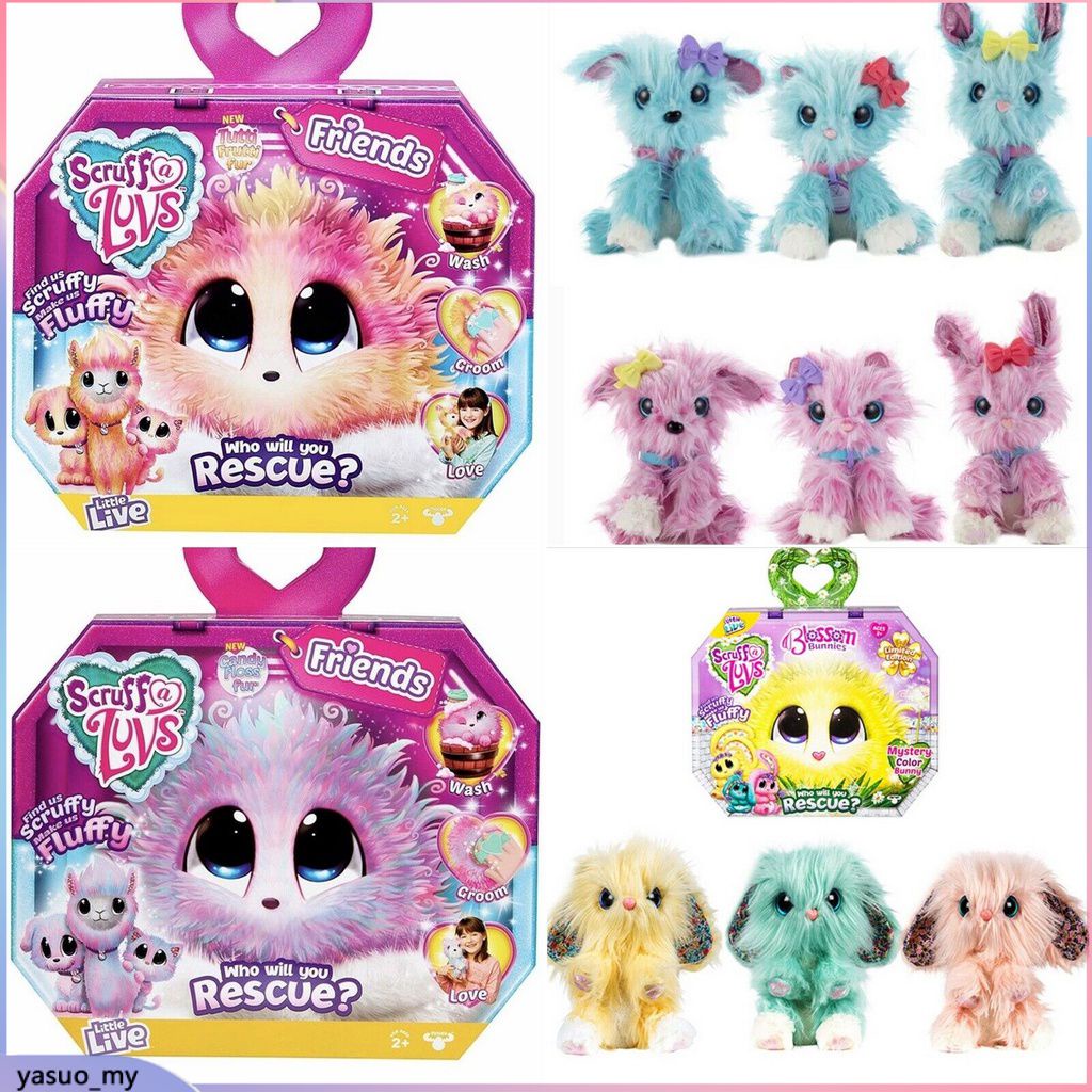 Scruff A Luvs Surprise Bath Cat/dog/bunny Kids Modeling Animals Plush ...