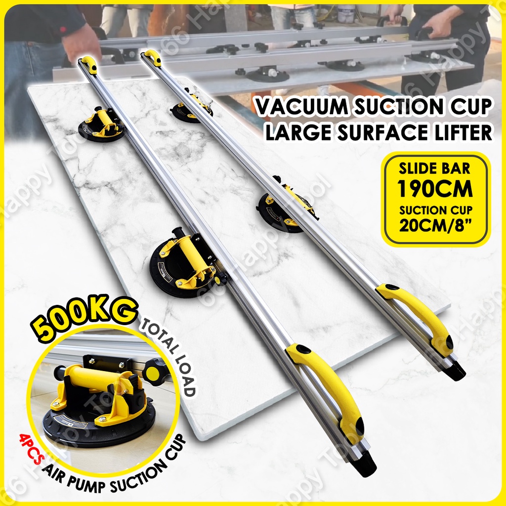 (190cm) Large Format Tile Slabs Marble Carrying Tool 4pcs 8Inch Vacuum ...