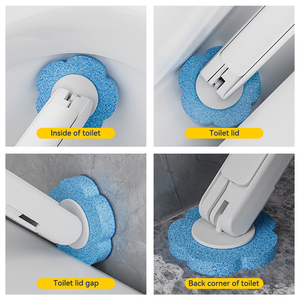Disposable Silicone Toilet Bowl Brush Cleaner Berus Toilet Tandas Viral ...