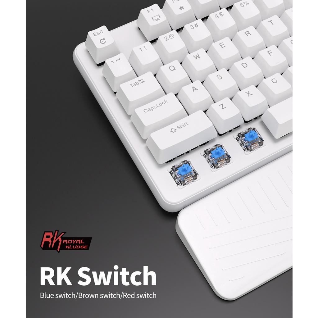 Royal Kludge RK918 Full RGB Backlit Wired Mechanical Keyboad 104Key 100 ...
